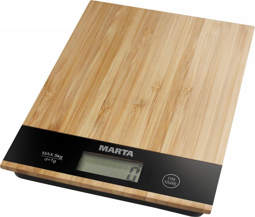 Весы кухонные Marta MT-1634 бамбук