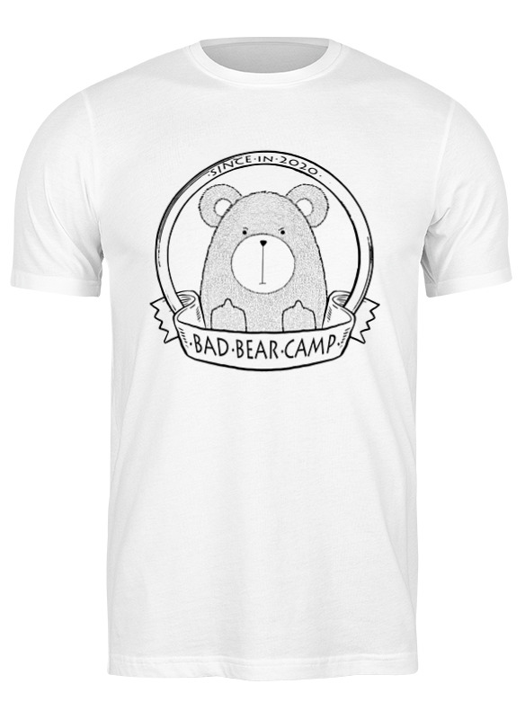 Футболка мужская Printio Bad bear camp белая M