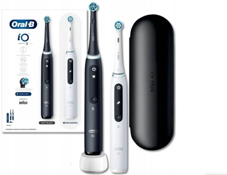 Электрическая зубная щетка Oral-B iO Series 5 Duo белый, черный