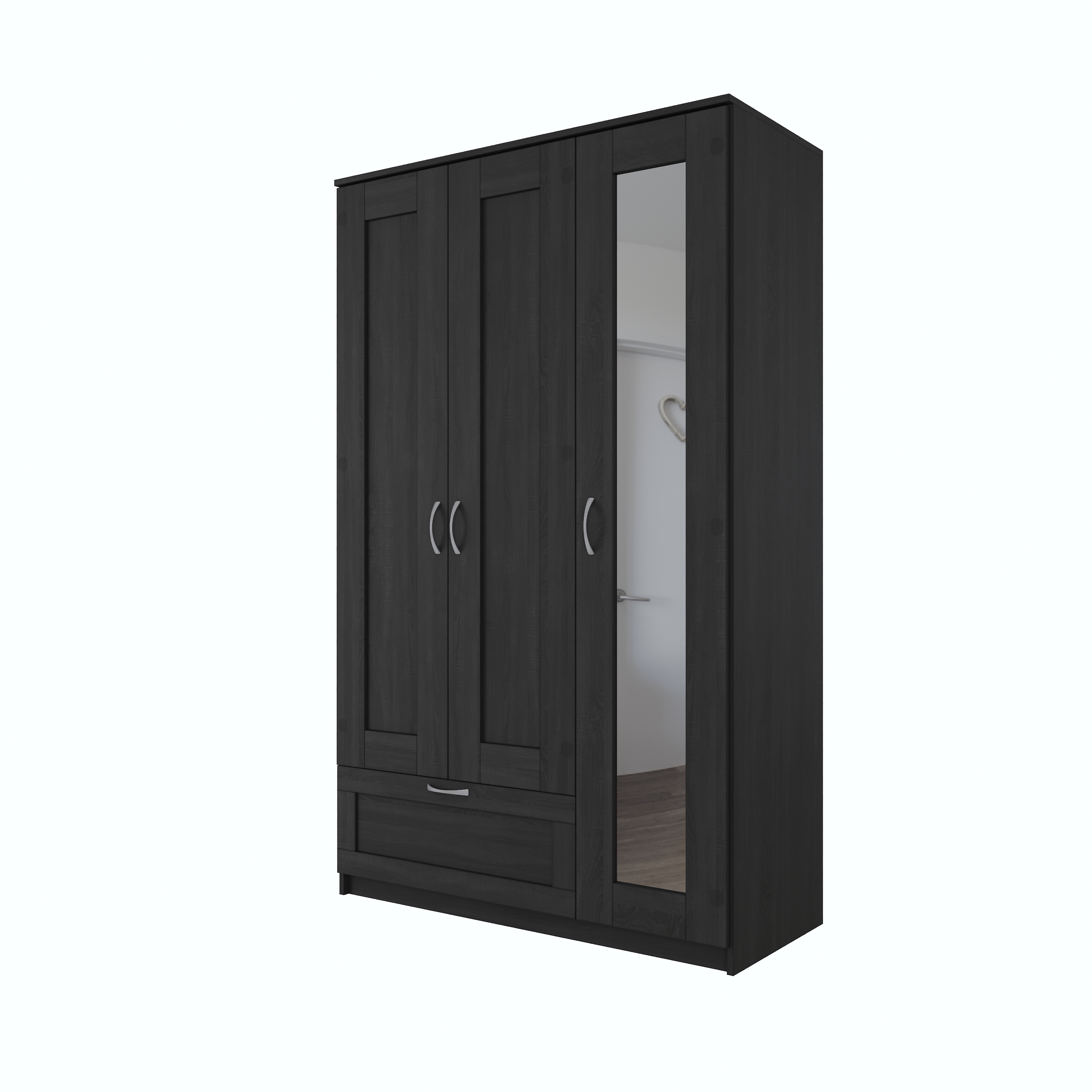 Шкаф комбинированный Шведский Стандарт Сириус (3 двери и 1 ящик) Венге