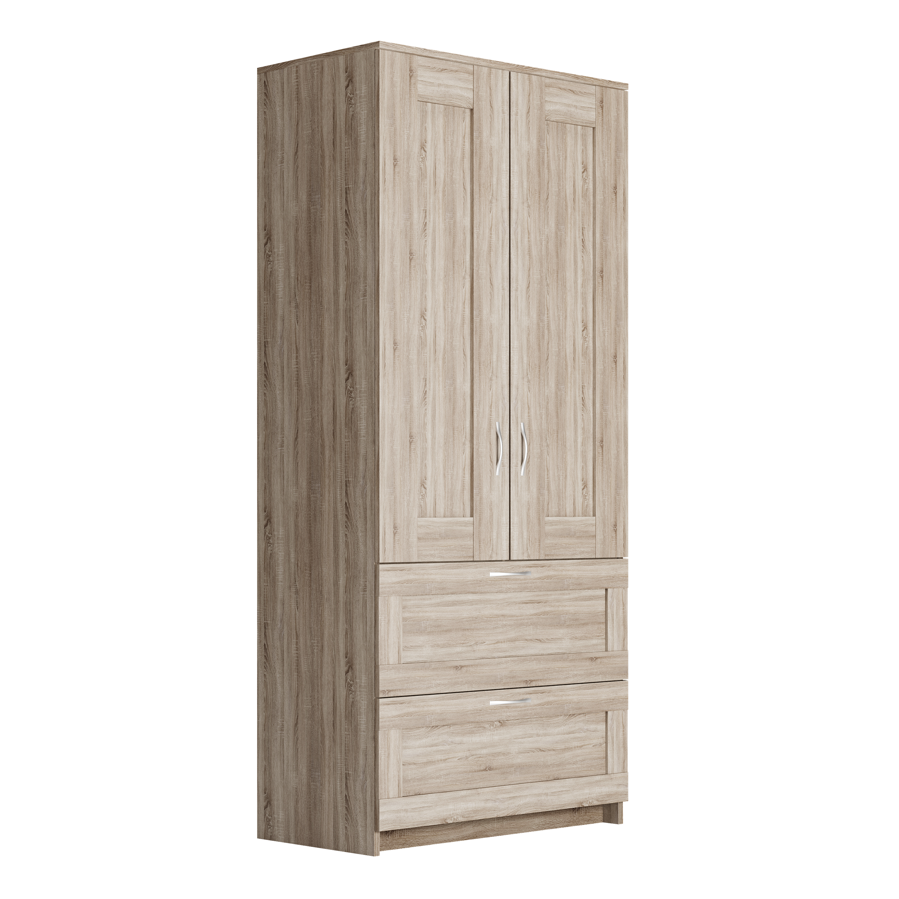 Шкаф комбинированный Шведский Стандарт Сириус (2 двери и 2 ящика) Сонома
