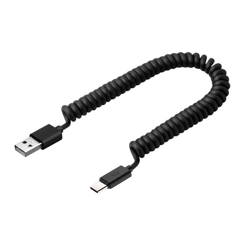 Кабель BoraSCO USB/Type-C 2А 2м, витой, черный (21974)