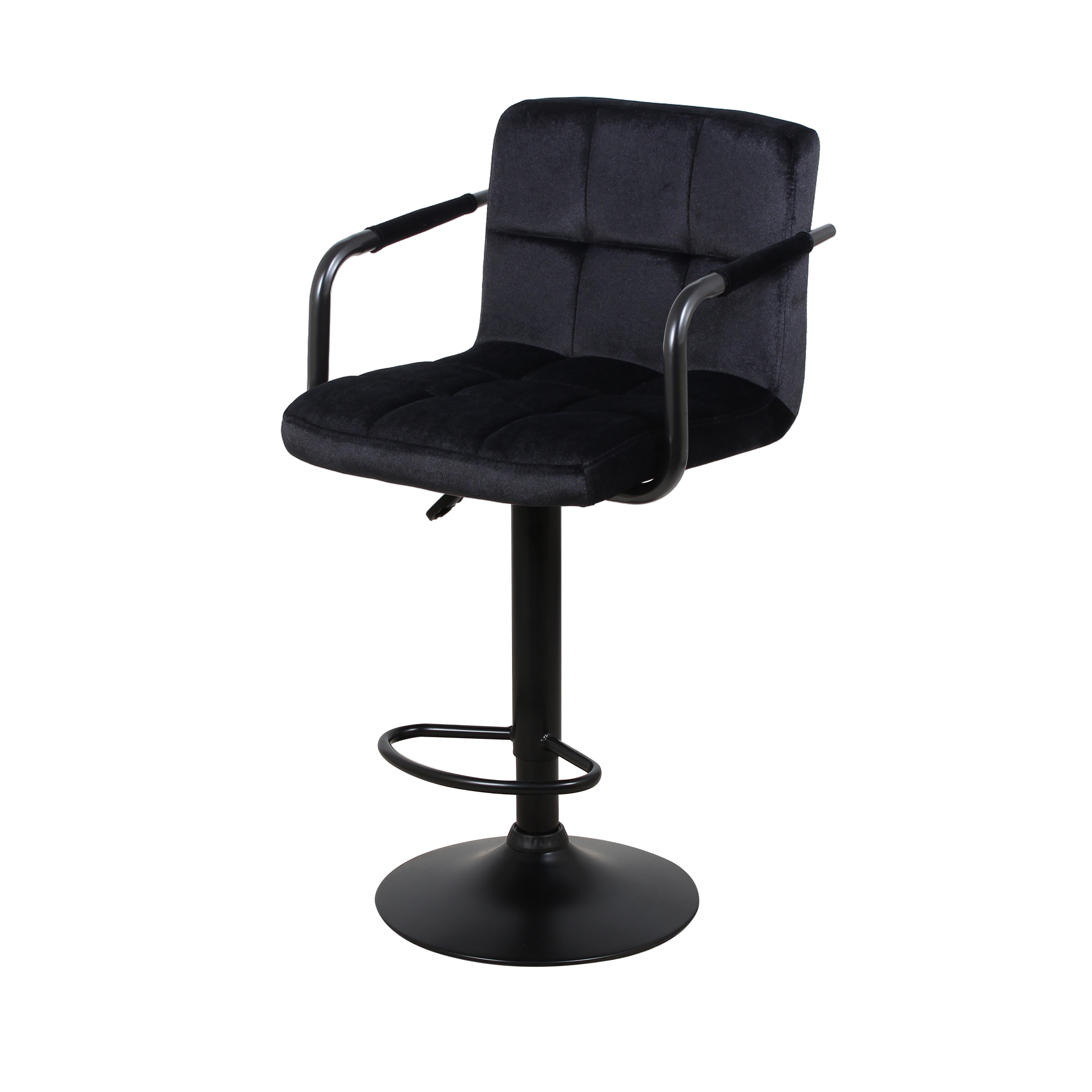 Барный стул ЭкоЛайн Паркер черный 53x48x115 см