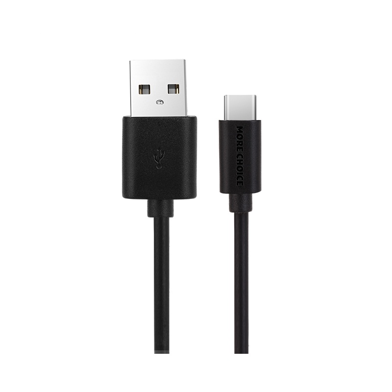 Дата-кабель More choice K13a USB 2.1A для Type-C TPE 1м Black