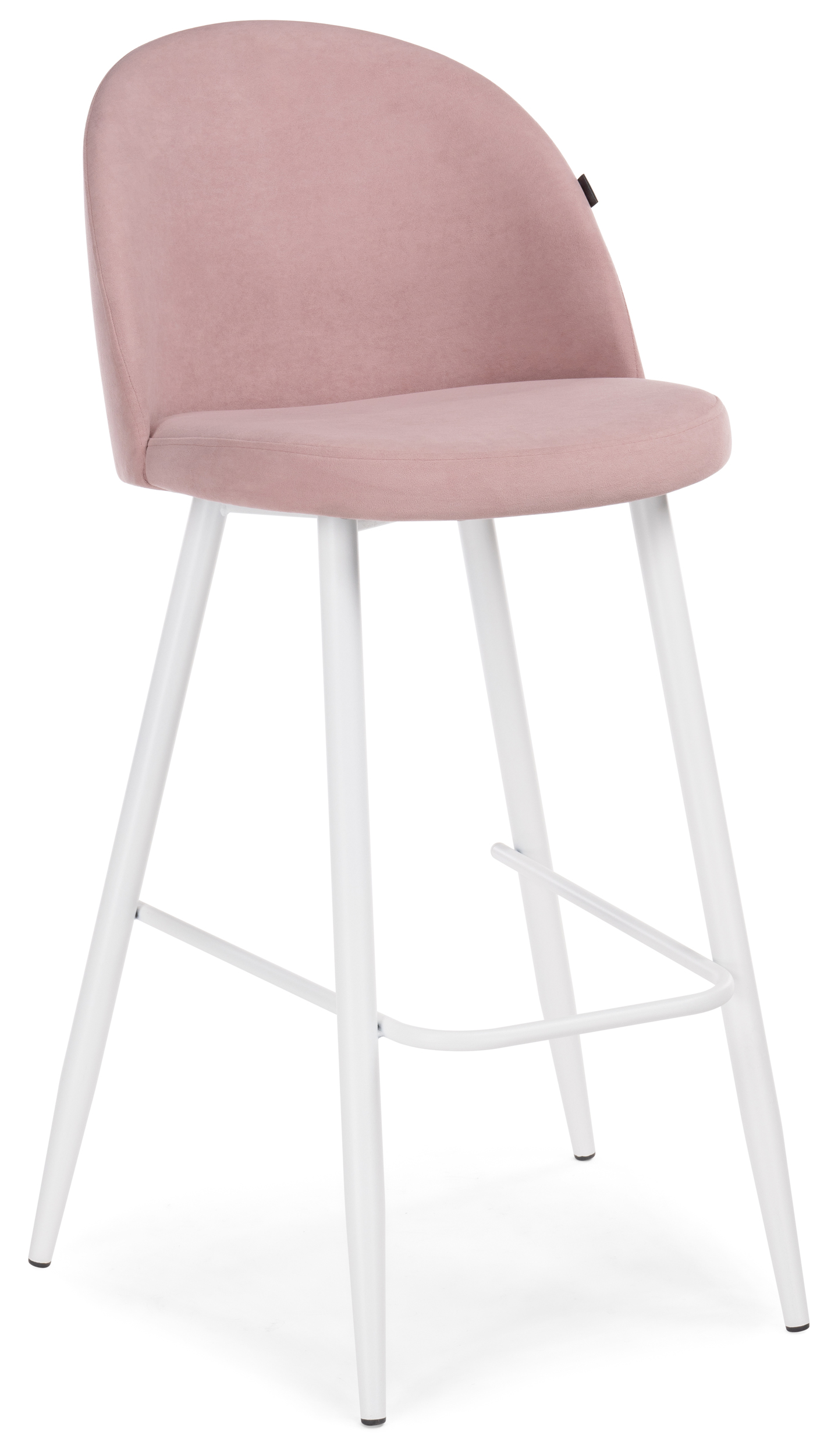 Барный стул Woodville Сондре пыльно-розовый/белый