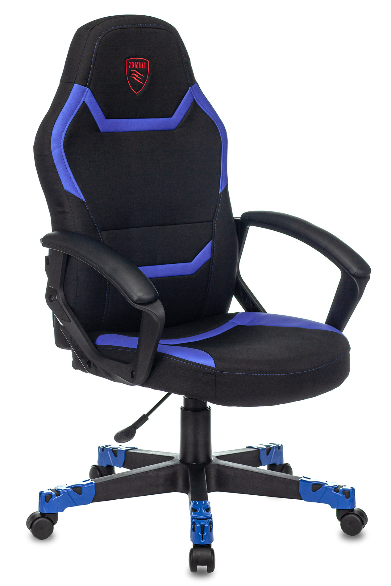 Игровое кресло Бюрократ Zombie 10 (Black/Blue)
