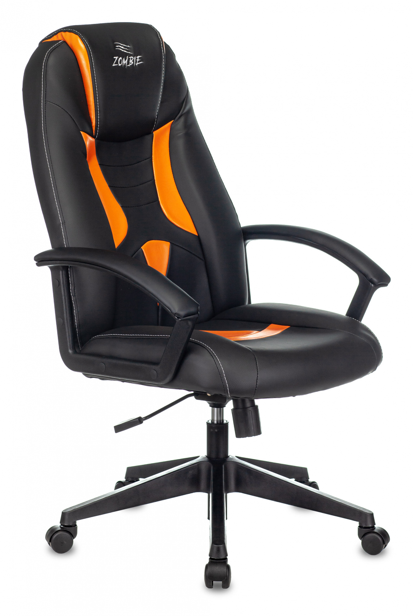 Игровое кресло Бюрократ Zombie 8 (Black/Orange)