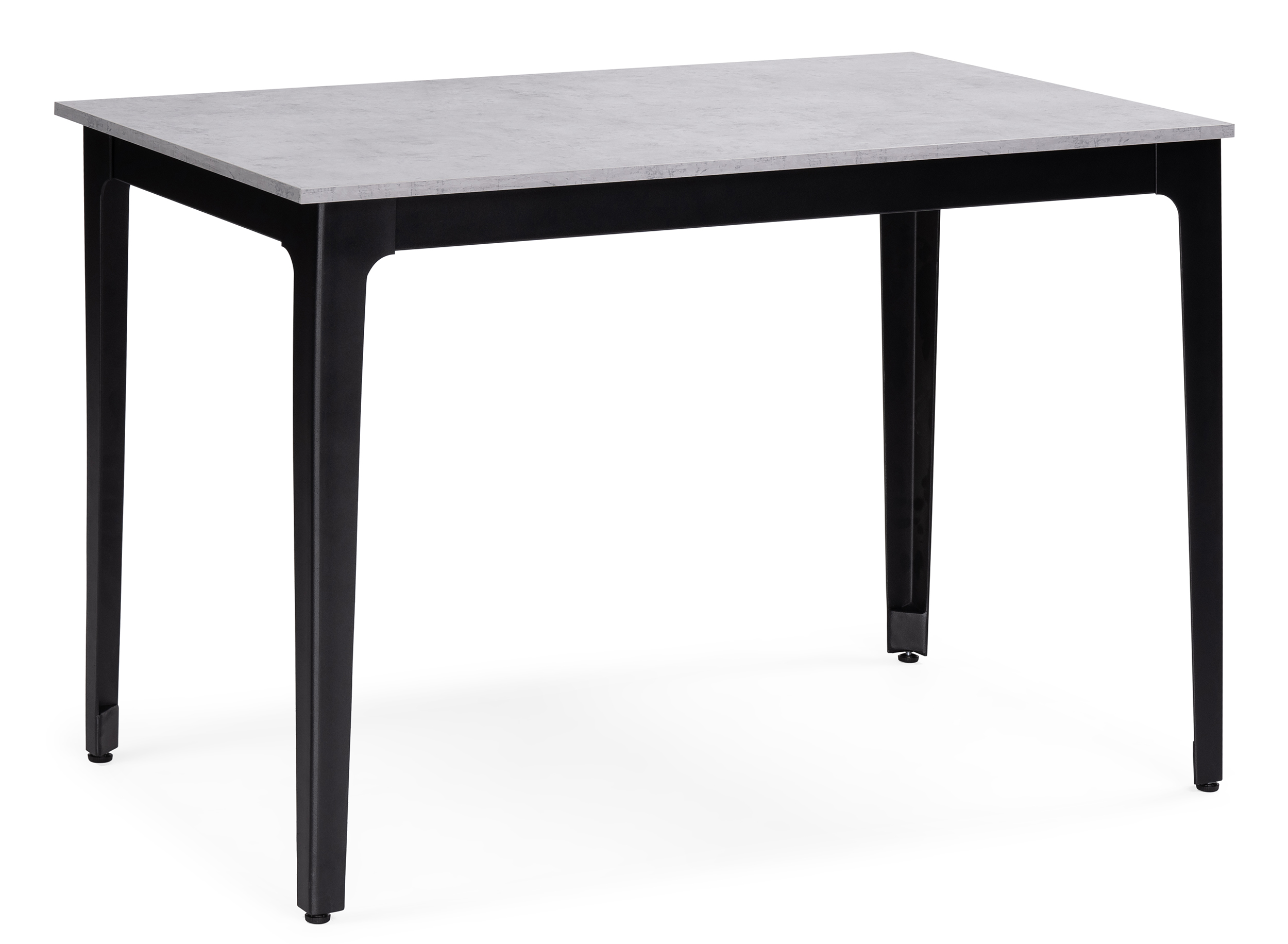 Деревянный стол Woodville Айленд бетон светлый / черный