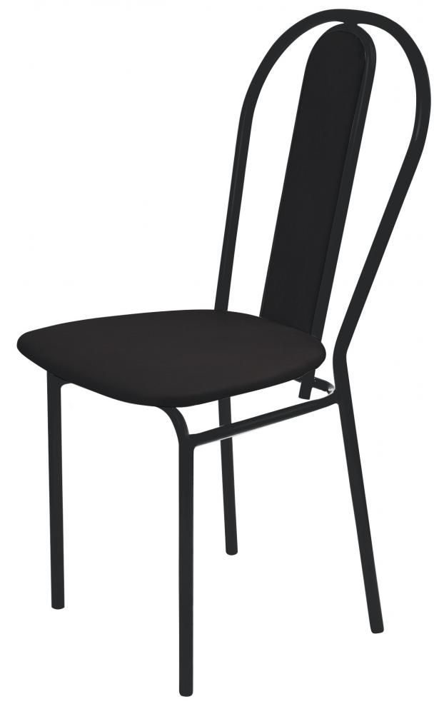 Стул НИКА СТ3-1/Ч квадратное сиденье, круглая спинка, каркас черный, черный