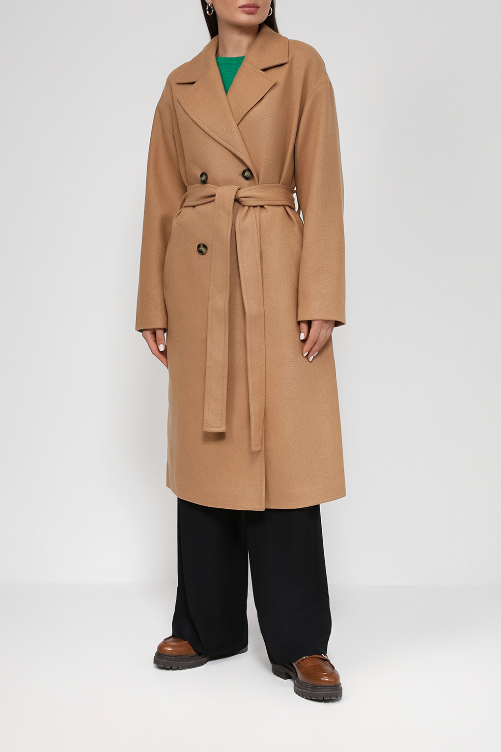 Пальто женское Belucci BL23086154MRKT коричневое 46