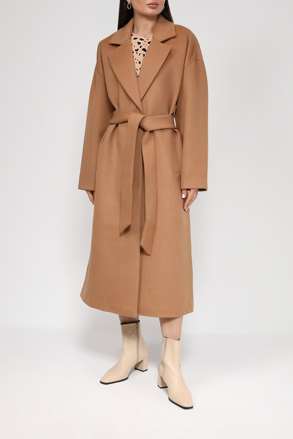 Пальто женское Belucci BL23086123MRKT коричневое 52