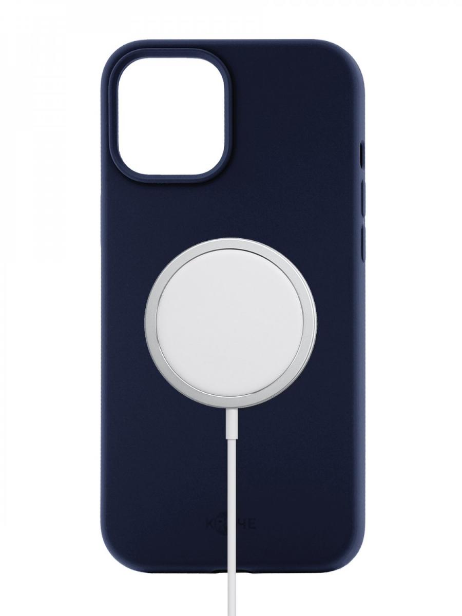 Чехол для Apple iPhone 12 Pro КRUЧЕ Silicone MagSafe Max Navy blue