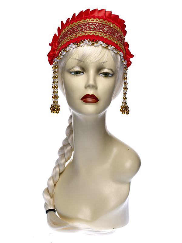 Кокошник "Инна" (Цв: Красный-Красный )