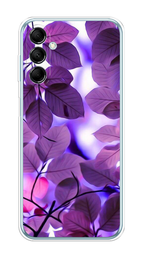 Чехол на Samsung Galaxy M14 5G "Сиреневые листики"