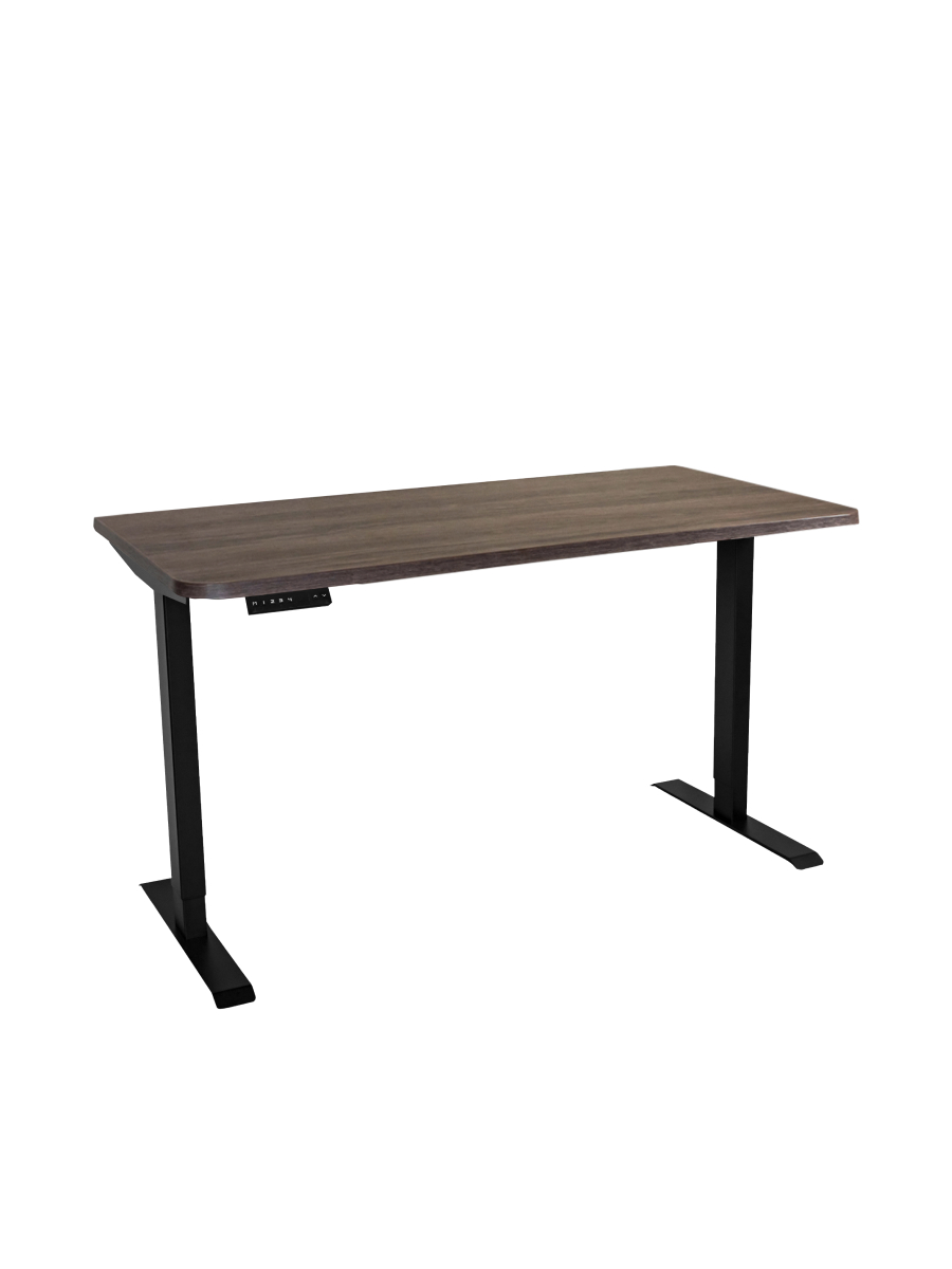Письменный стол с электрорегулировкой высоты LuxAlto Коричневый/черный 140x60x2.5см, 34157