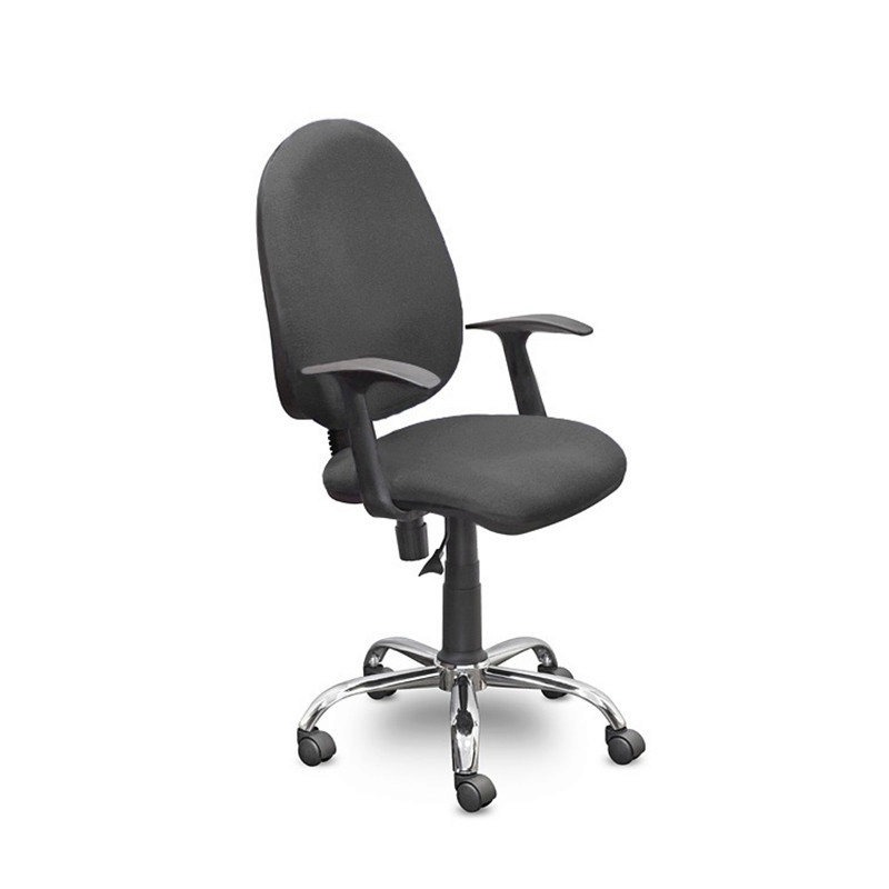 Кресло офисное Easy Chair 223 серое (ткань, металл), 754094