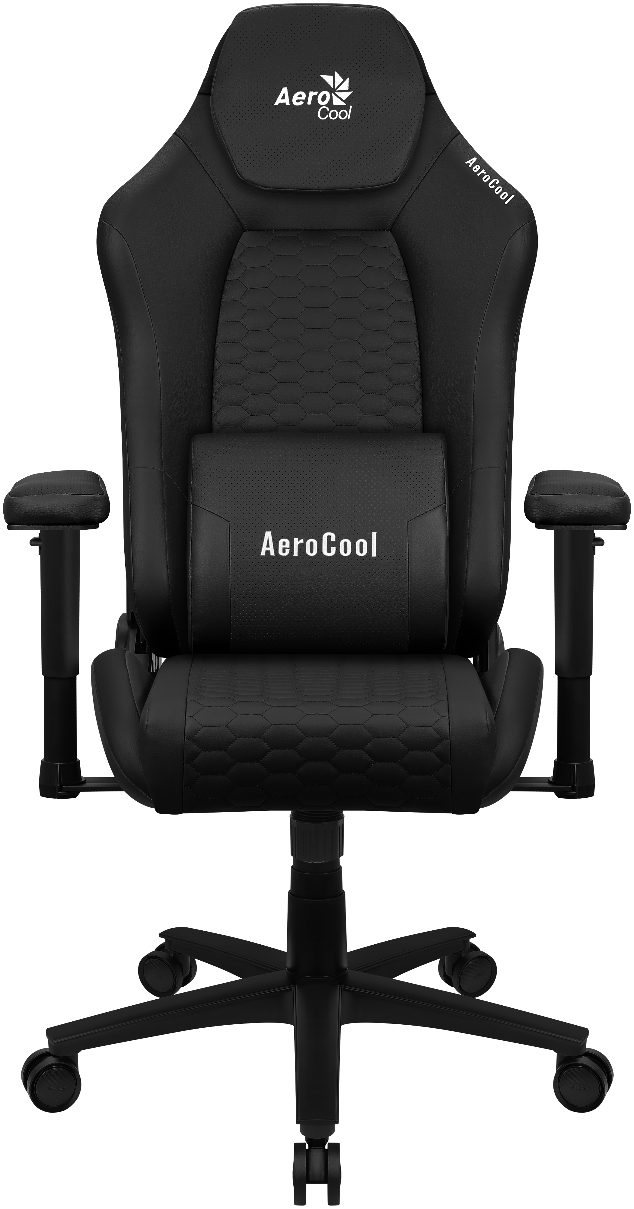 Кресло игровое Aerocool Crown Leatherette All Black Игровое
