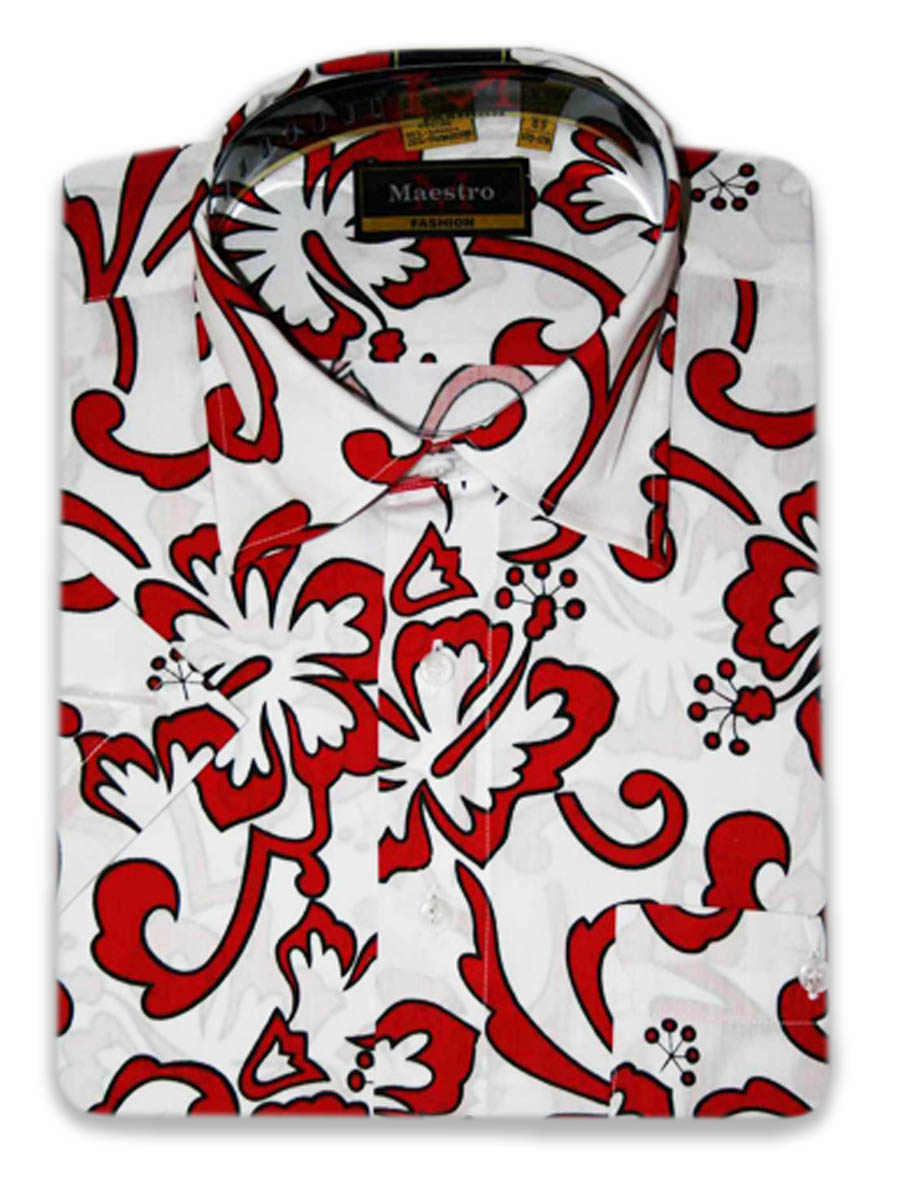 Рубашка мужская Maestro Red-2K белая 40/170-178
