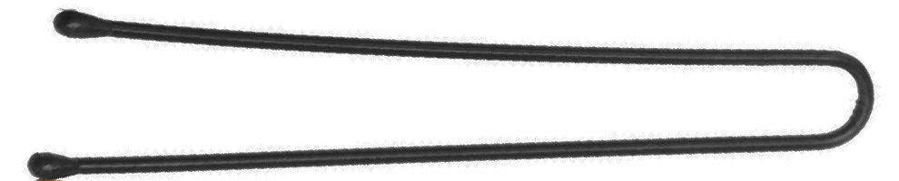 Шпильки 45 мм DEWAL прямые, черные, 60 шт./уп.на блистере, мягкие (Цв: Black)