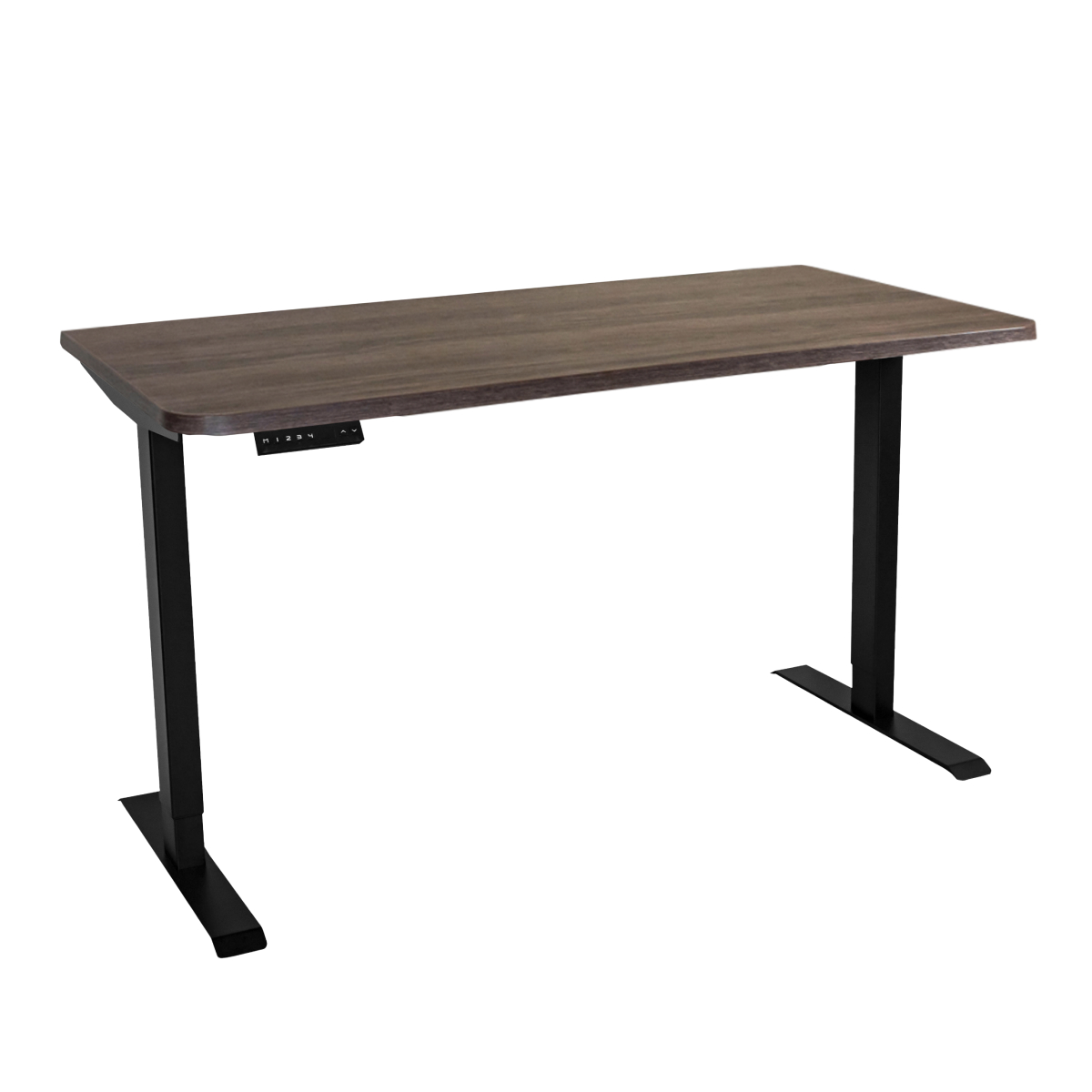 Эргономичный подъемный стол LuxAlto 34293, Дуб коричневый ЛДСП 140x60 см, подстолье SR2