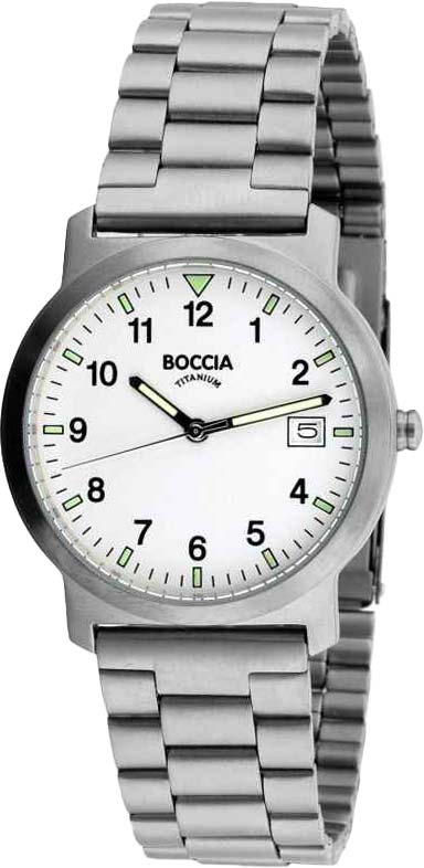 Наручные часы кварцевый мужские Boccia Titanium 3630-01 титановые
