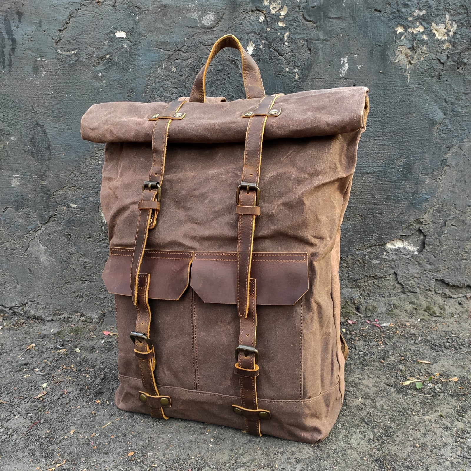 Рюкзак мужской Orlen pack KS-469 коричневый-2, 47х31х15 см