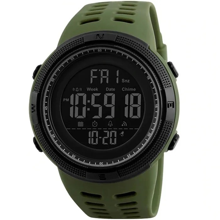 Наручные часы мужские SKMEI 1251 зеленые/хаки