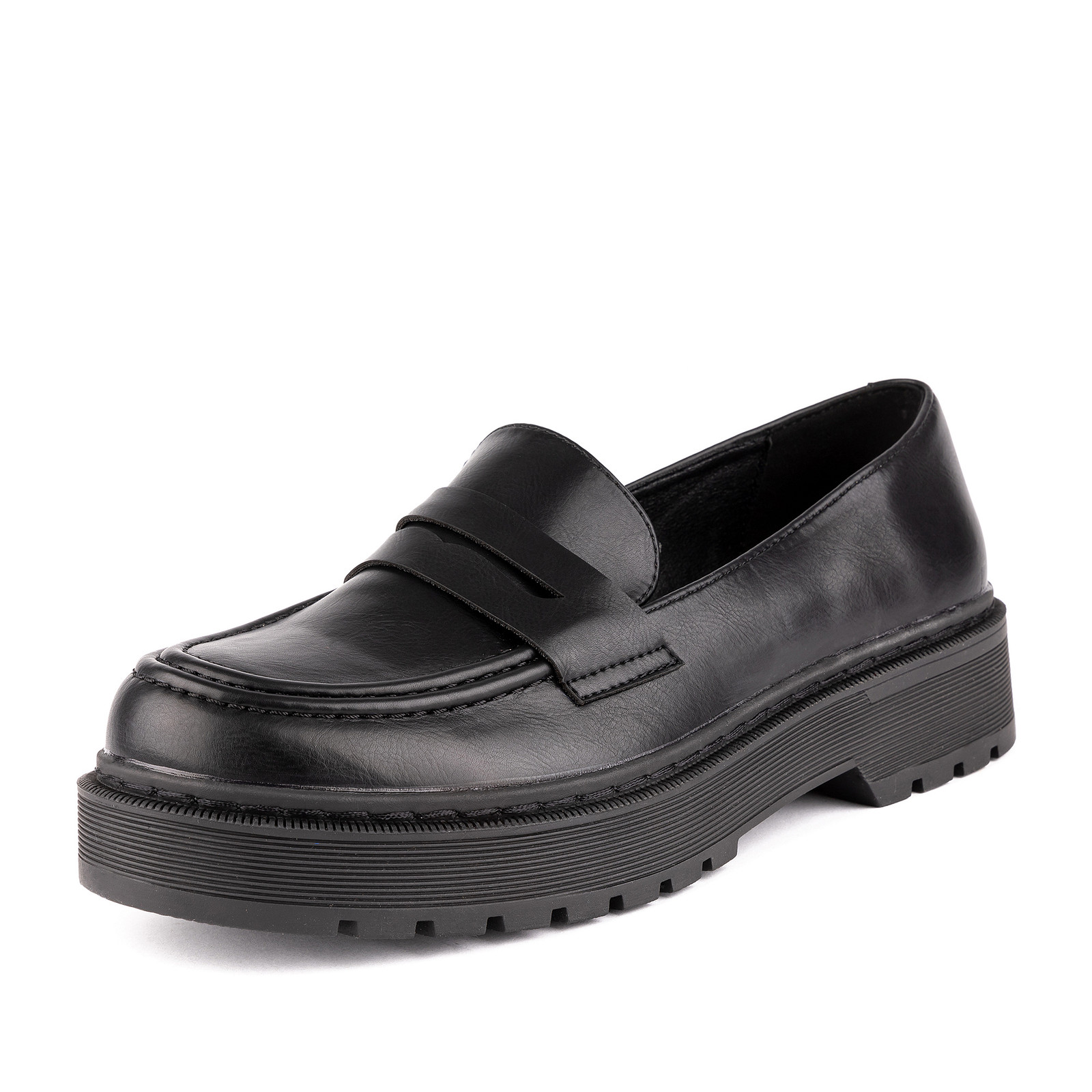 Лоферы женские INSTREET 2-31WA-721SS черные 36 RU
