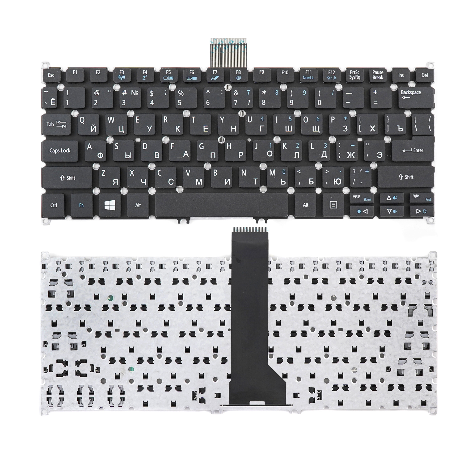 Клавиатура Azerty для ноутбука Acer Aspire V3-331/ V3-371/ V3-372/ ES-111 черная