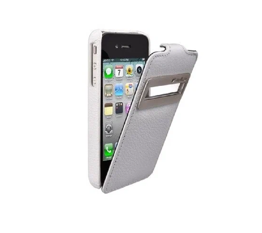 Кожаный чехол Melkco для Apple iPhone 4/4S - Jacka Type - белый