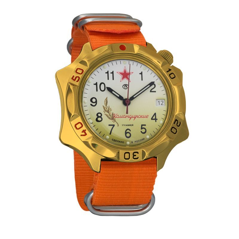 Наручные часы мужские Восток 539707 оранжевые