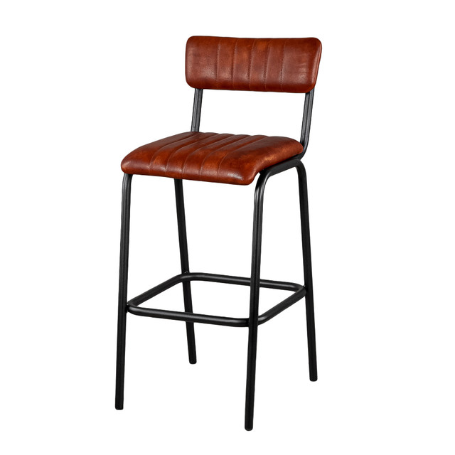 Барный стул Decor-of-today 1876, черный/коричневый