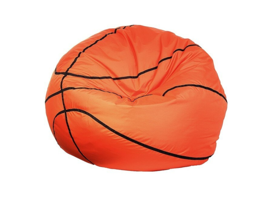 Кресло-мешок Мебельторг Мяч баскетбольный Оранжевый/Черный