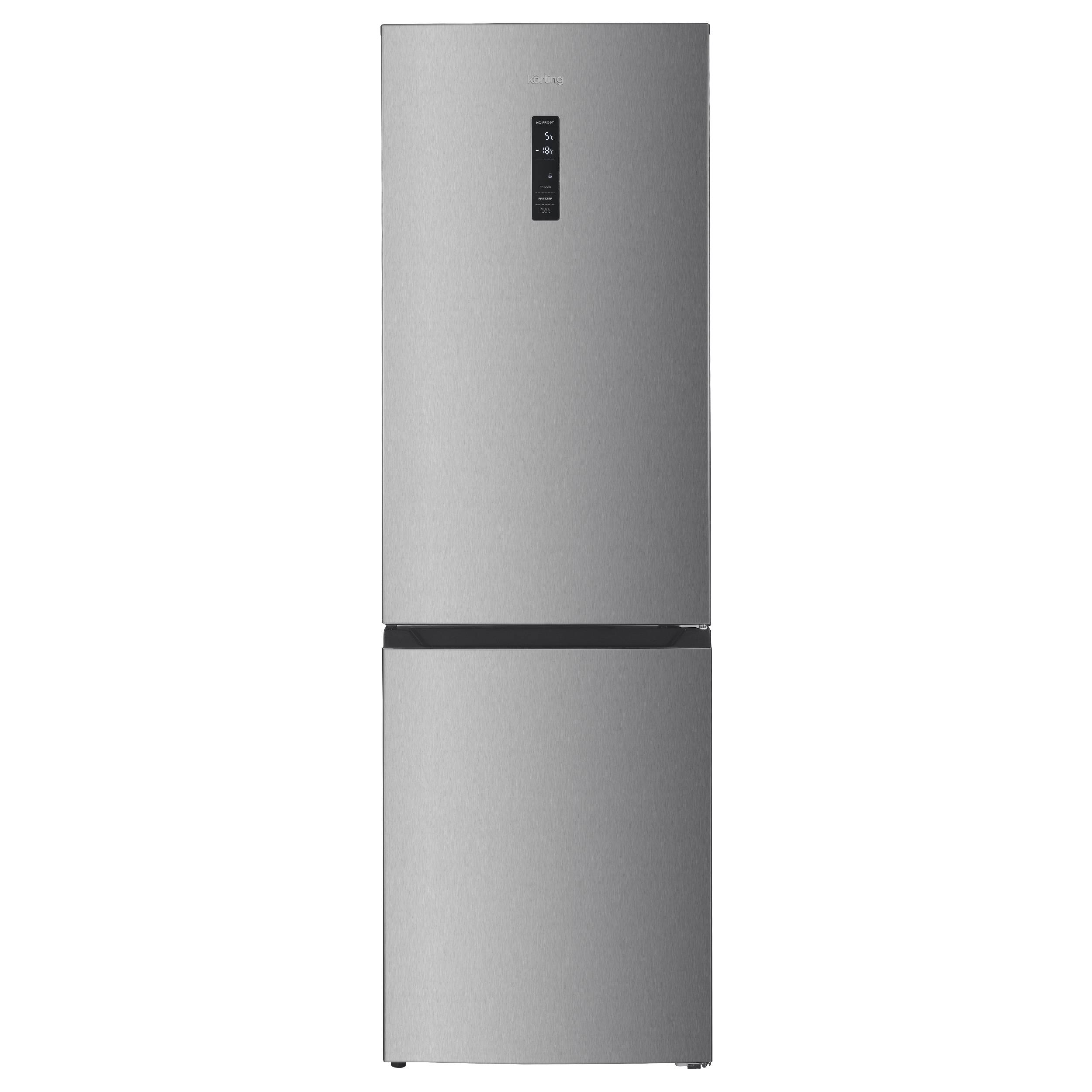 Холодильник Korting KNFC 62980 X серебристый; серый