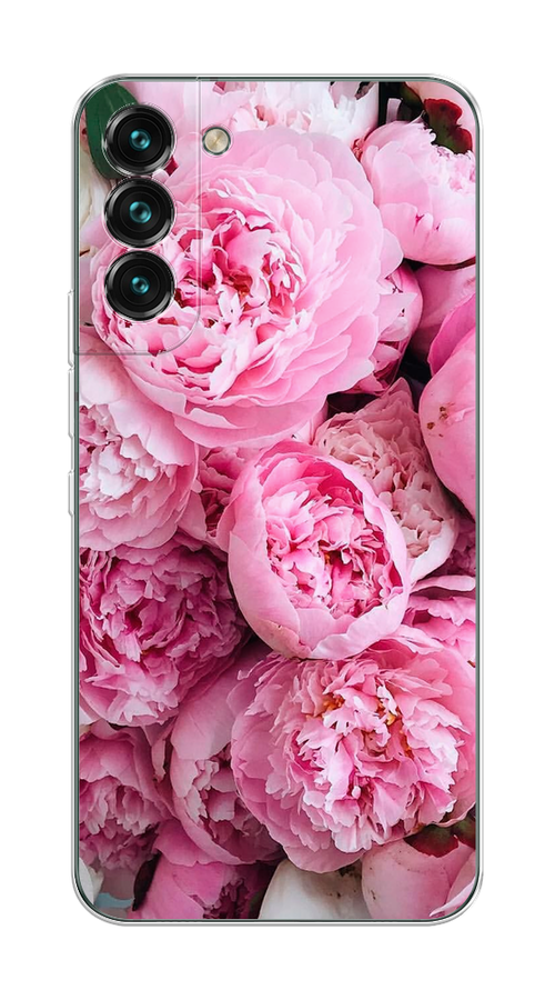 Чехол на Samsung Galaxy S22 Plus "Розовые пионы"