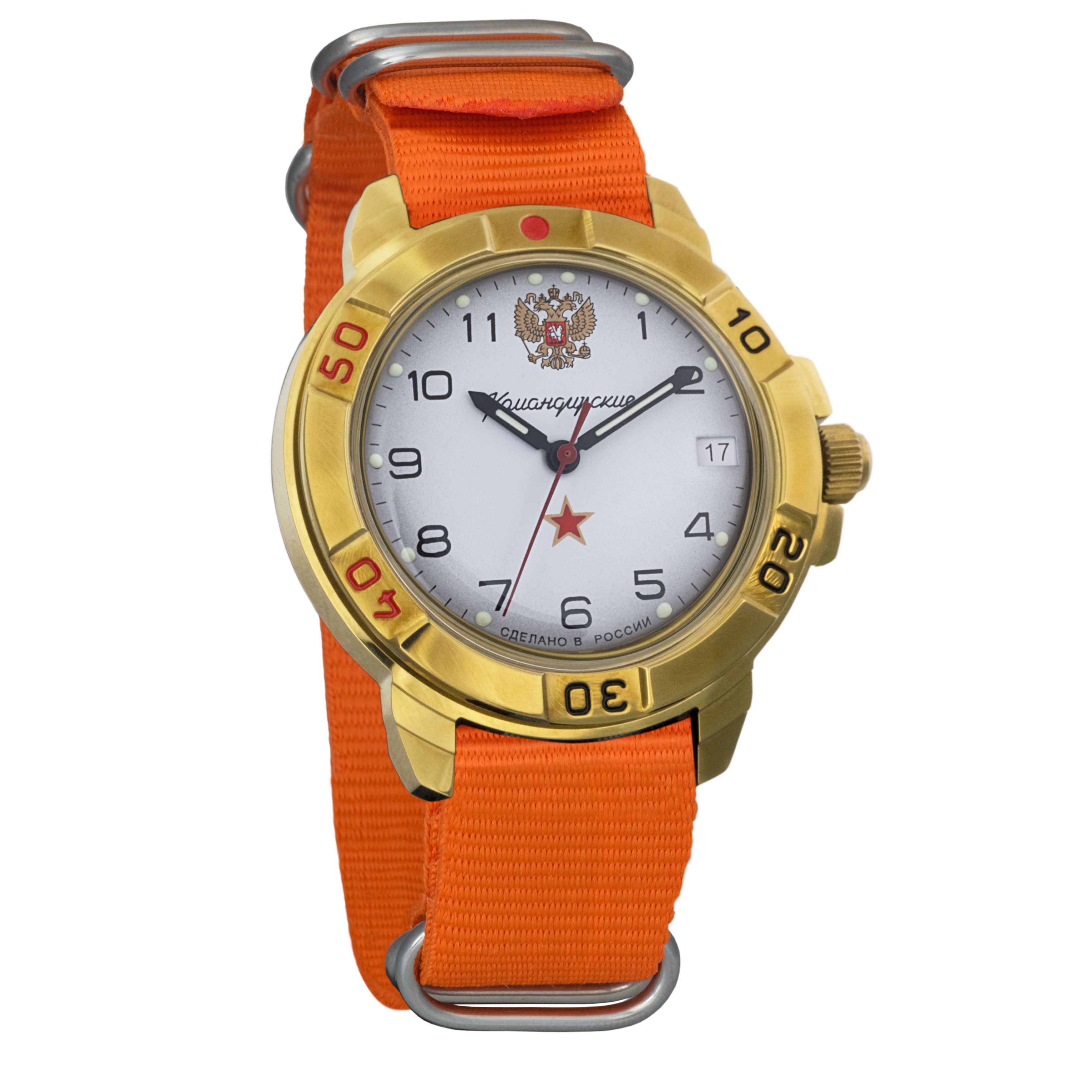 Наручные часы мужские Восток 439322 оранжевые
