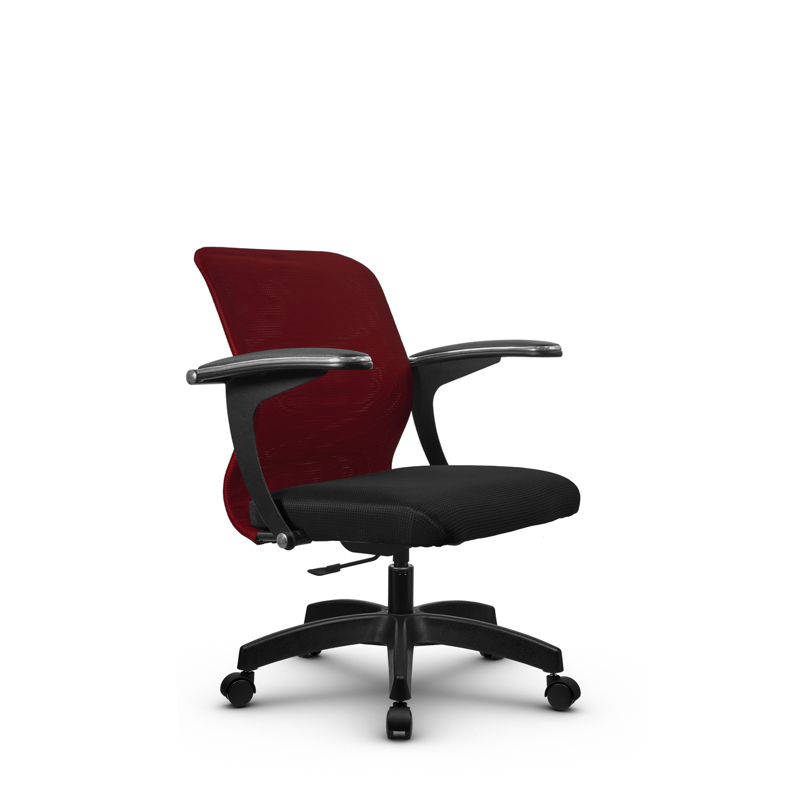 Кресло компьютерное SU-M-4/подл.160/осн.005 Бордовый/Черный