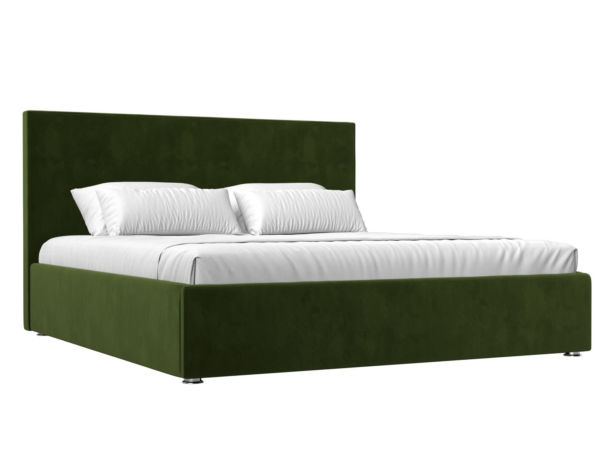 Кровать Лига Диванов Кариба 160 Зеленый (микровельвет)