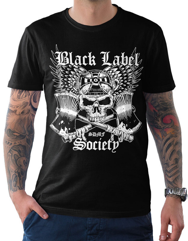Футболка мужская Design Heroes Black Label Society черная L