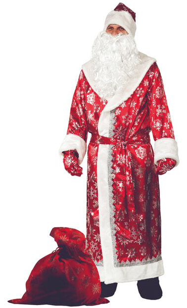 Костюм карнавальный мужской Дед Мороз Batik 188 красный 54-56 RU