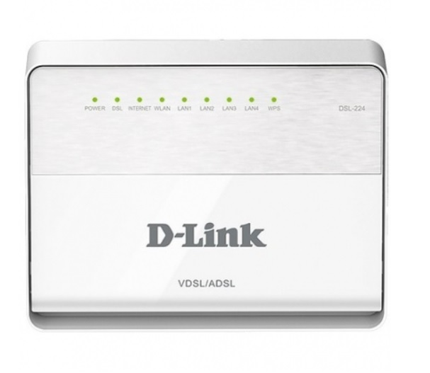 Маршрутизатор D-Link DSL-224/R1A Grey, White