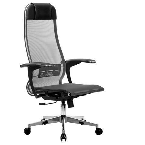 Кресло METTA-4/подл.150/осн.004 Темно-серый/Темно-серый