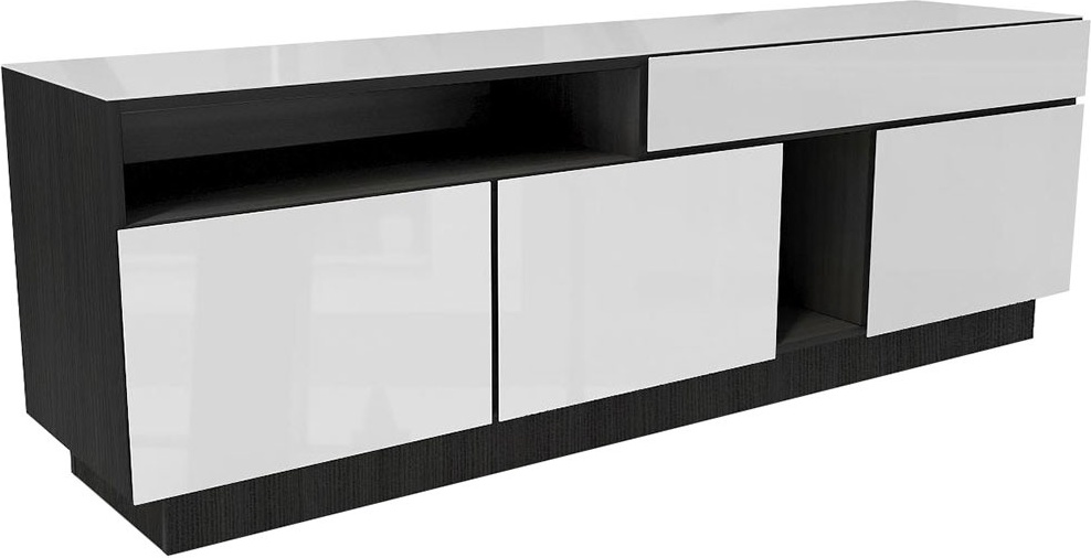 Тумба для ТВ Metaldesign MD 654.01.31 чёрный/белый