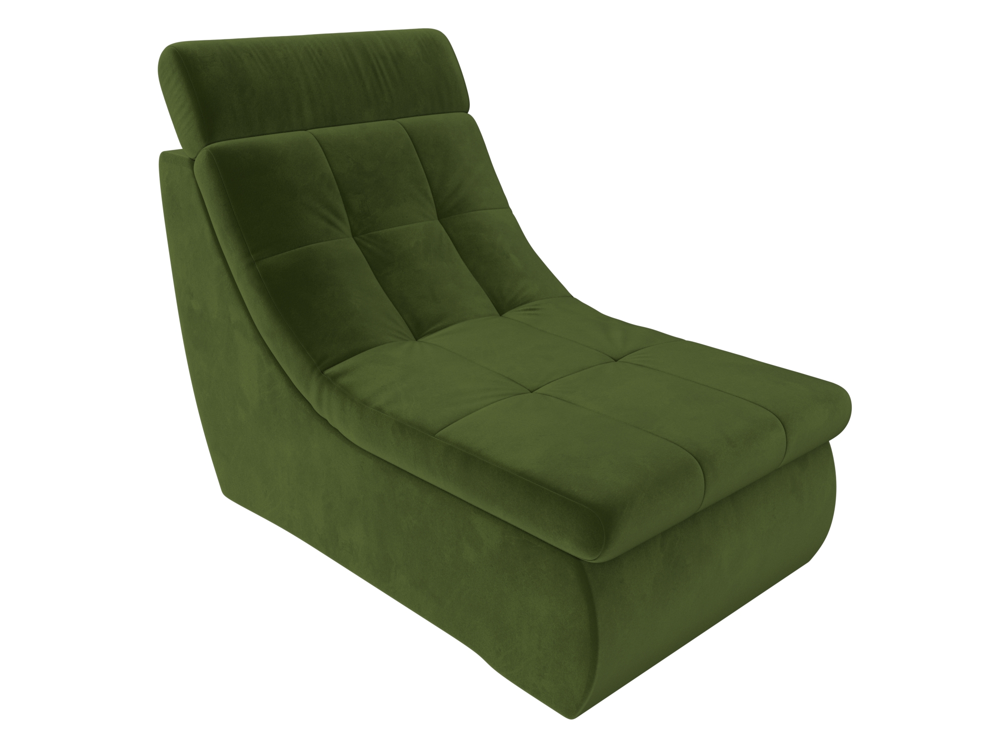 Модуль Холидей Люкс кресло микровельвет зеленый