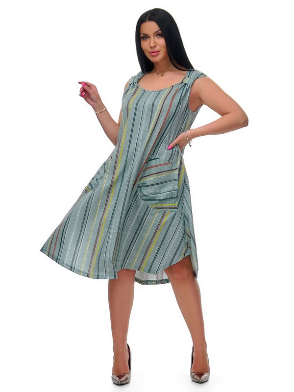 Платье женское Toontex Б62 зеленое 56 RU