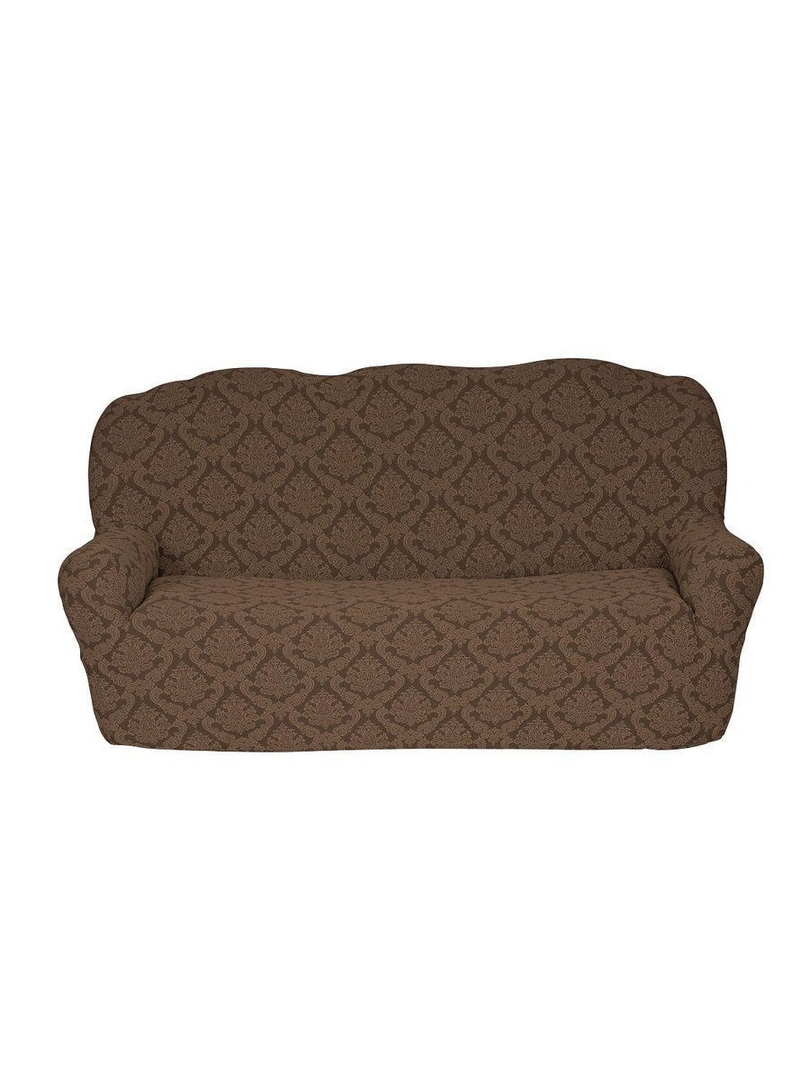 Чехол "Жаккард" на 3-х местный диван, KARTEKS, 603/110.001, коричневый