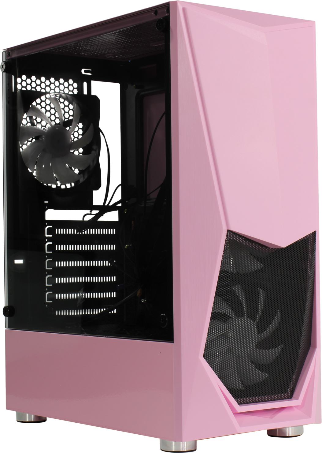 Корпус компьютерный 1stPlayer DK-3 (DK-3-PK-3G6) Pink