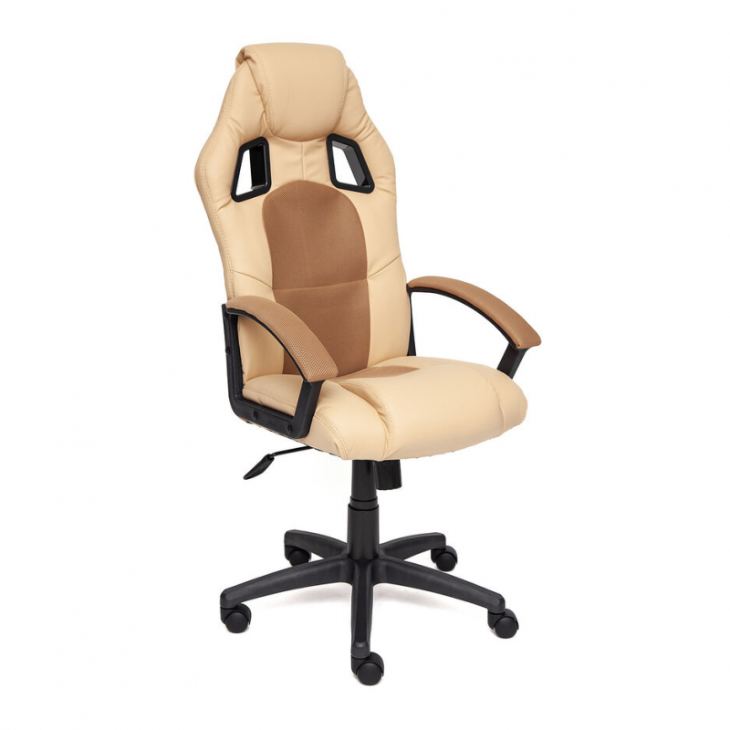 Игровое кресло TetChair Driver, бежевый/коричневый