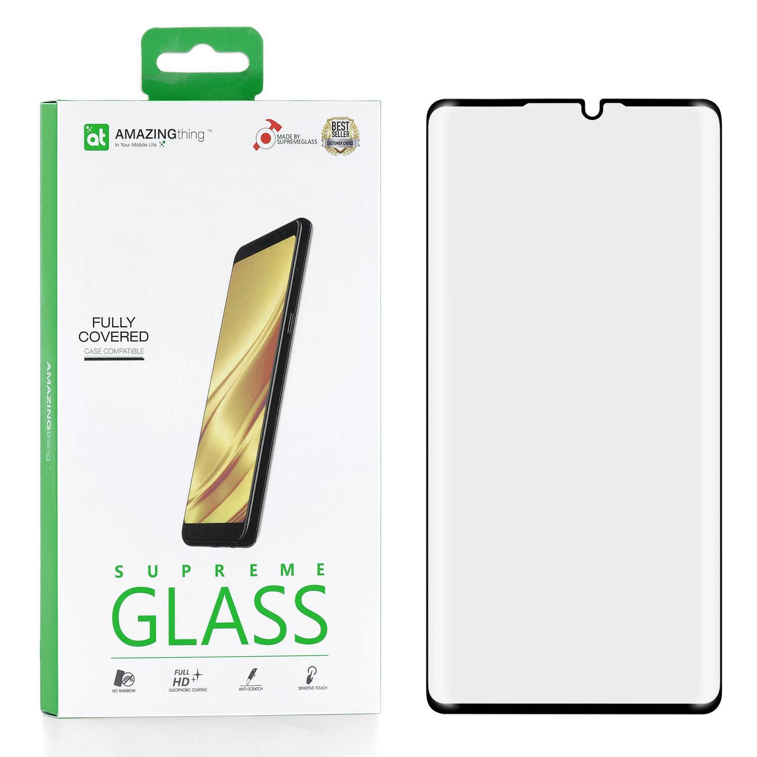 Защитное стекло для Huawei Mate 30 Pro Amazingthing SupremeGlass FullScreen 3D Black 0.3mm
