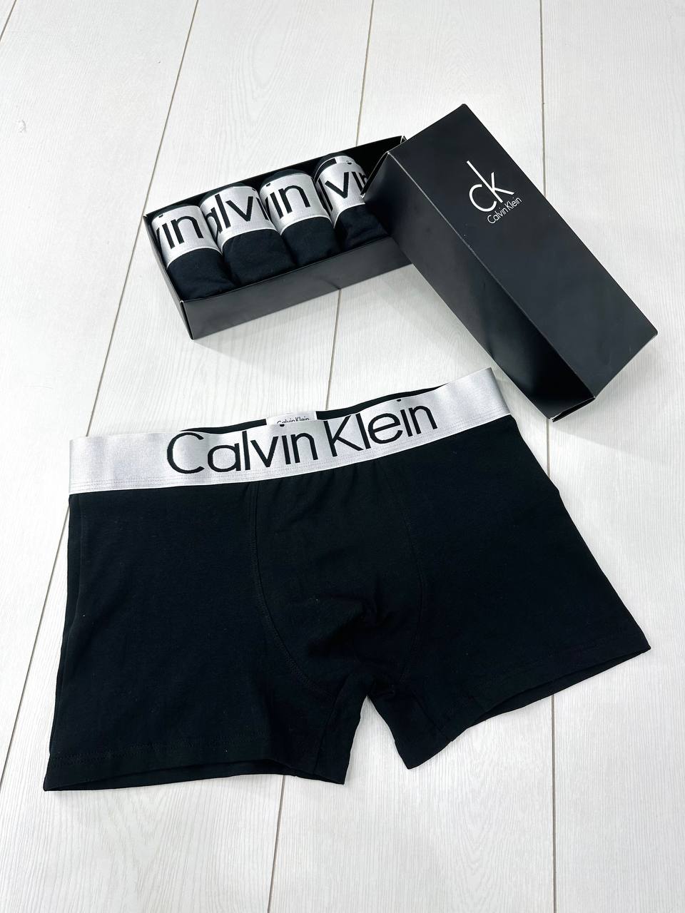 Комплект трусов мужских Calvin Klein WC1026 черных 50-52 RU, 5 шт. реплика